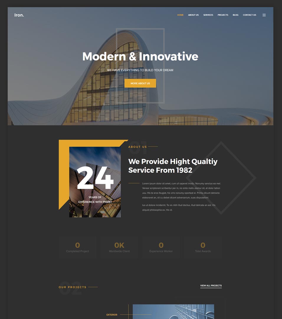 Iron WordPress Theme